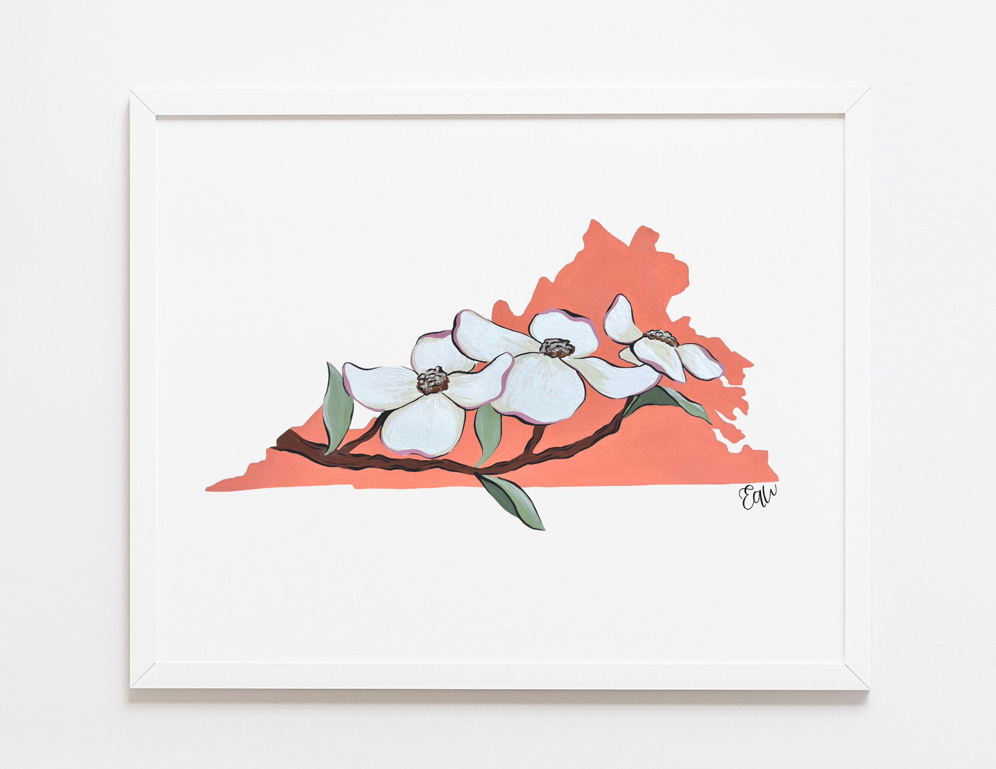 Virginia State Flower Art Print | Emily Westbrook Design