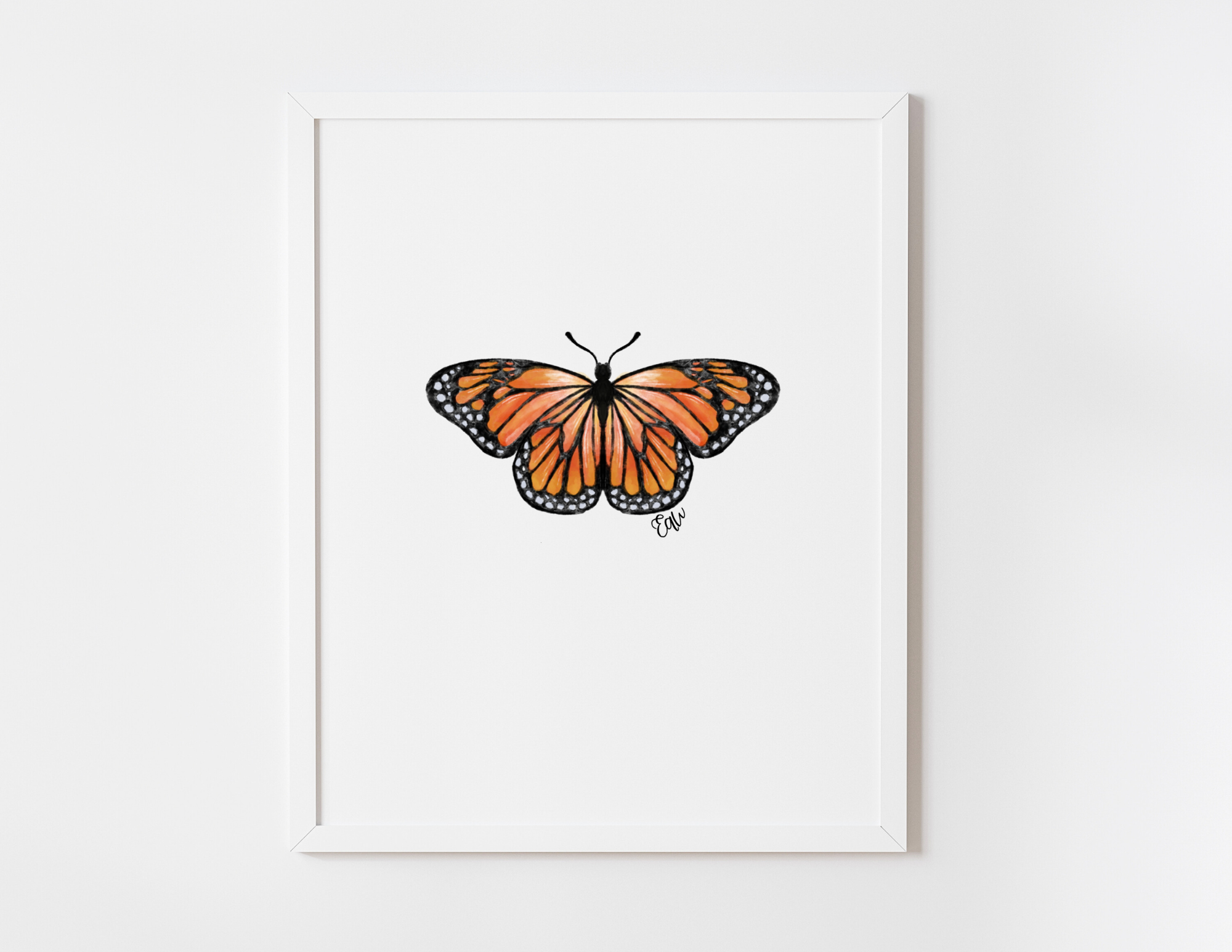 Monarch Butterfly Art Print | Emily Westbrook Design