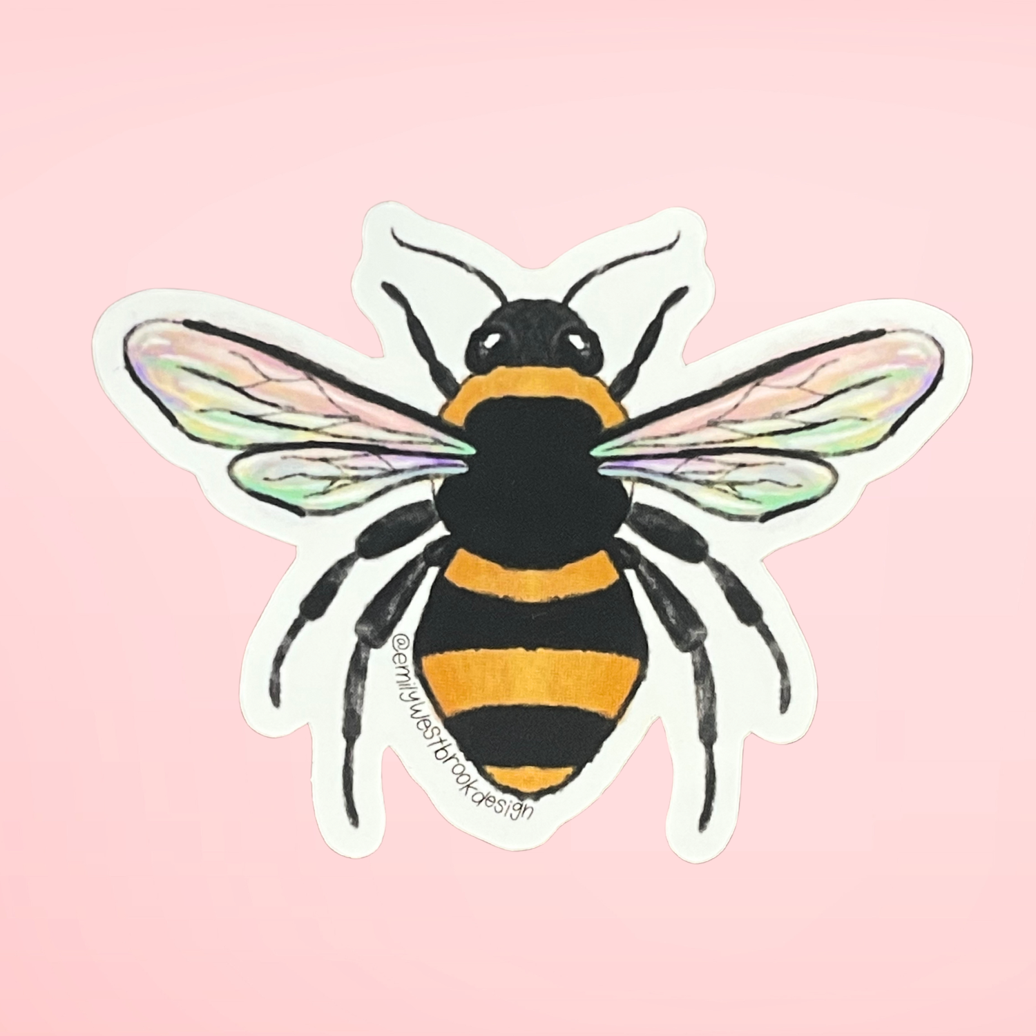 Bumble Bee Sticker | Emily Westbrook Design